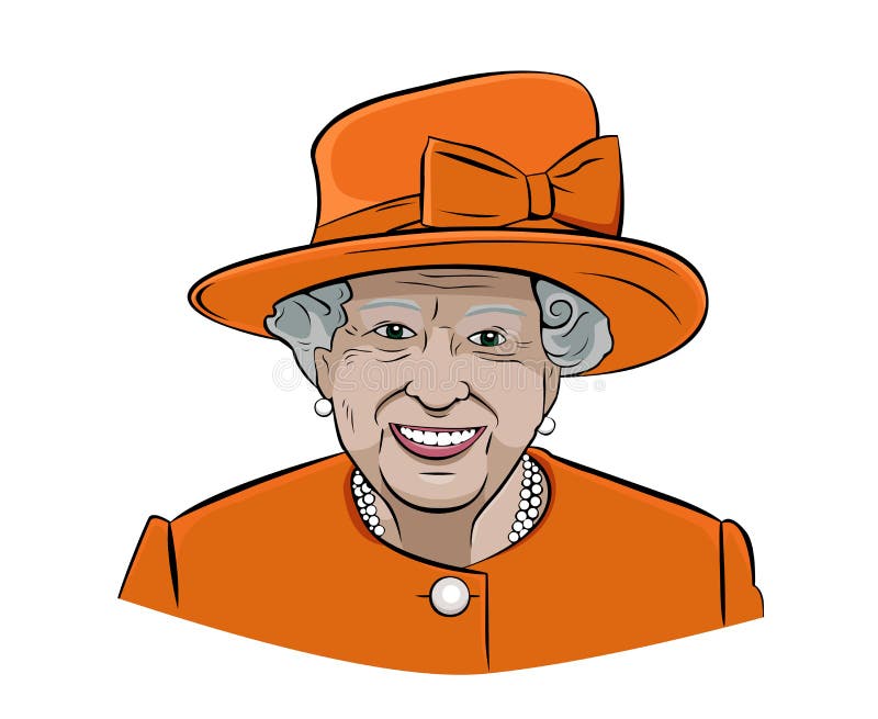 Queen Elizabeth Portrait Vector Stock Illustrations – 886 Queen ...