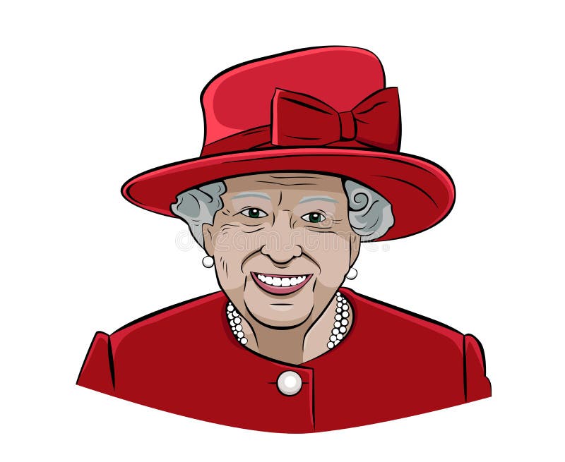 Queen Elizabeth Portrait Vector Stock Illustrations – 863 Queen ...