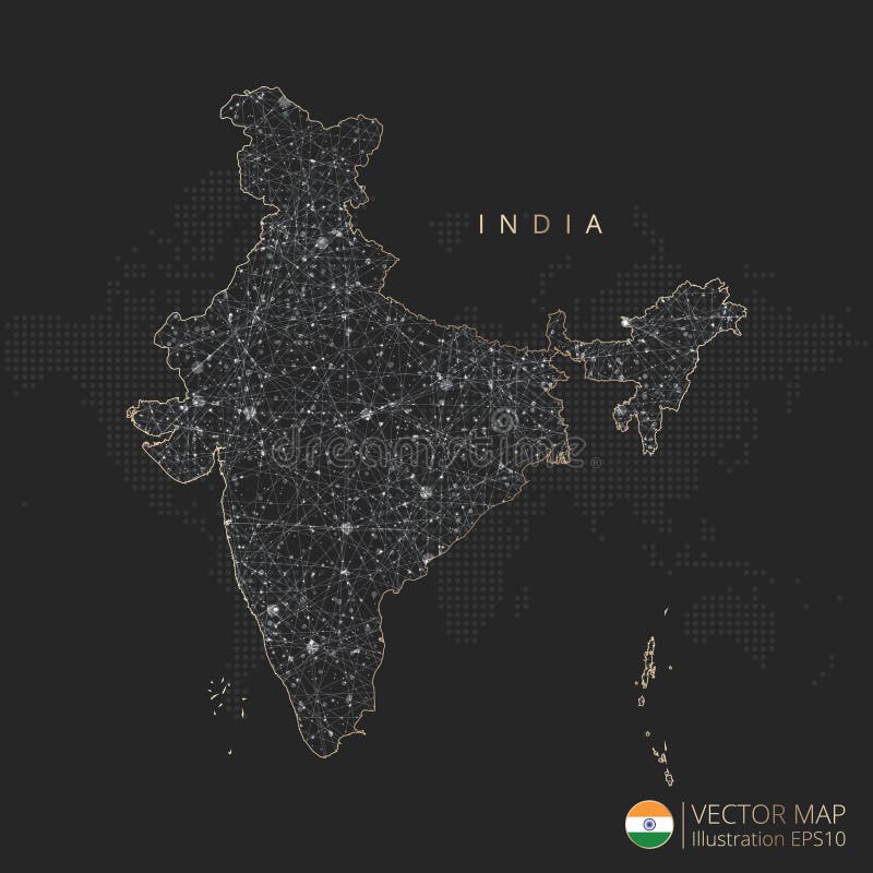 India Wireframe Stock Illustrations – 201 India Wireframe Stock ...