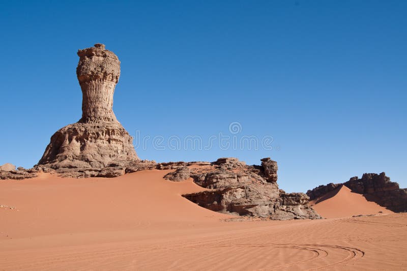 Algeria Sahara Mountains Landscape Stock Photo - Image of desolated ...