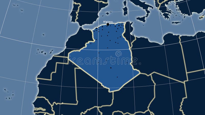 Algeria - Solid. Composition, Borders Stock Illustration - Illustration ...