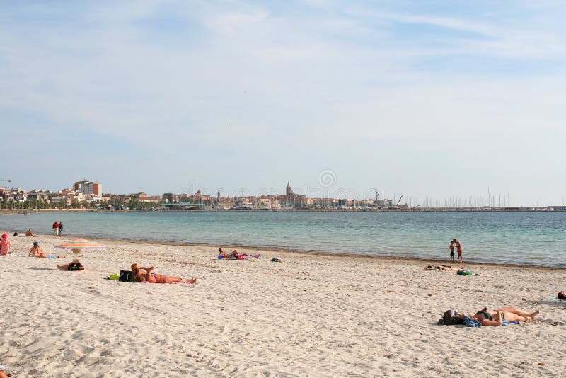 Alghero Beach. stock photo. Image of sandunes, summer - 26603534