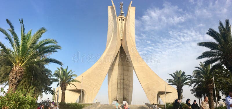 ALGIERS, ALGERIA - AUG 04, 2017: the Maqam Echahid Monument. Opened in ...