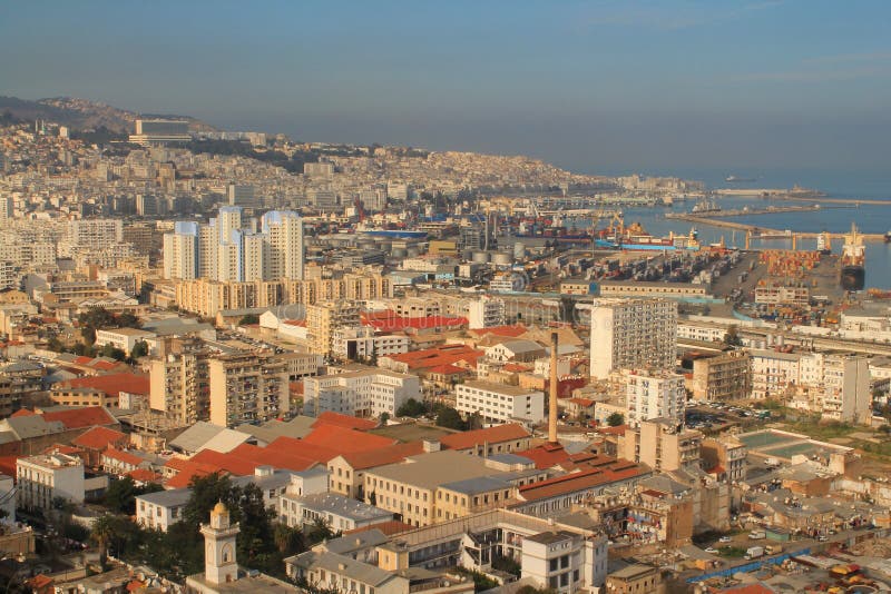 Algiers, Hoofdstad Van Algerije Stock Afbeelding - Image of stad ...
