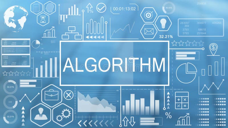 Algorithm, Animated Typography Stock Video - Video of interface, future ...