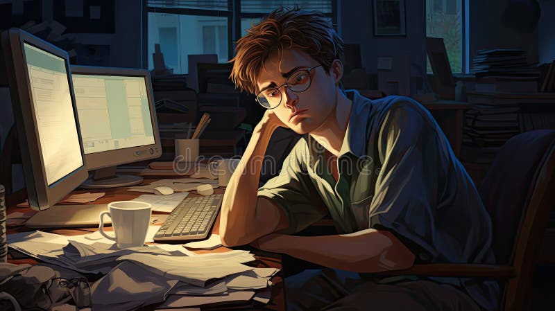 Bored Programmer Stock Illustrations – 49 Bored Programmer Stock ...
