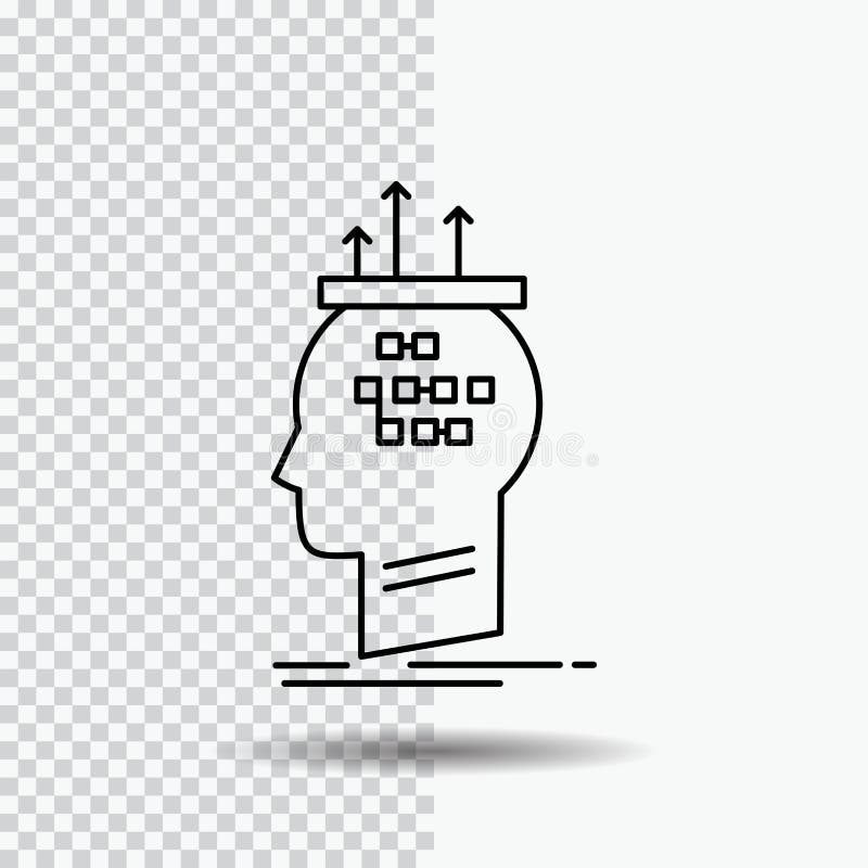 Algorithm, Brain, Conclusion, Process, Thinking Line Icon on ... Algorithm, Brain, Conclusion, Process, Thinking Line Icon on ...