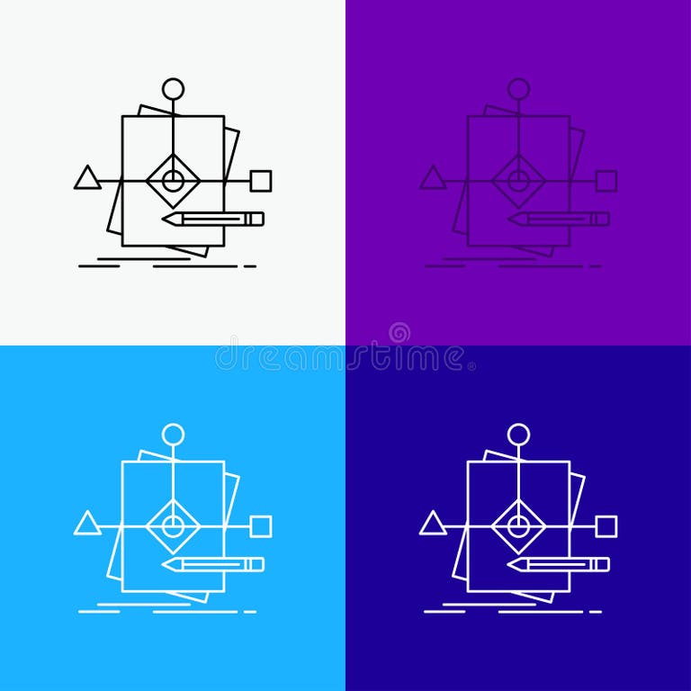 Algorithm, Business, Foretelling, Pattern, Plan Icon Over Various ...