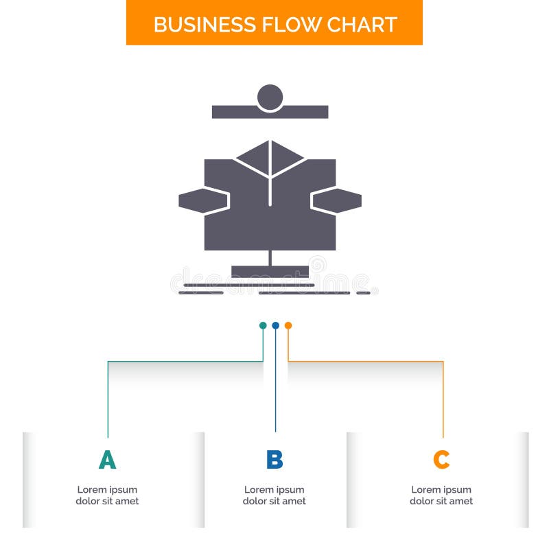 Algorithm, Chart, Data, Diagram, Flow Business Flow Chart Design with 3 ...
