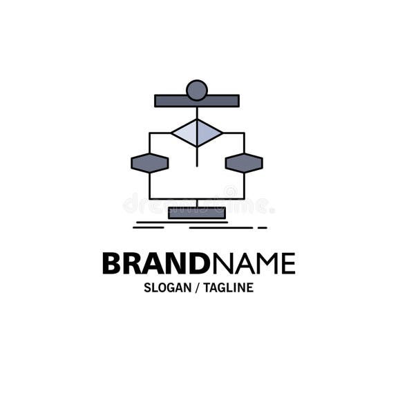 Algorithm, Chart, Data, Diagram, Flow Flat Color Icon Vector Stock ...