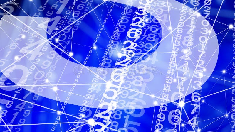 Algorithm For Counting Random Numbers And Digits With Numerical Code Sequence Connected Lines On