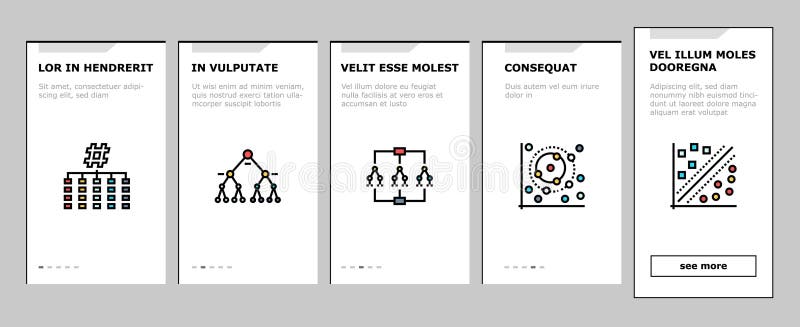Algorithm Data Technology Ai Onboarding Icons Set Vector Stock Vector ... Algorithm Data Technology Ai Onboarding Icons Set Vector Stock Vector ...