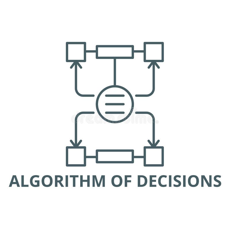 Algorithm of Decisions Line Icon Concept. Algorithm of Decisions Flat ... Algorithm of Decisions Line Icon Concept. Algorithm of Decisions Flat ...