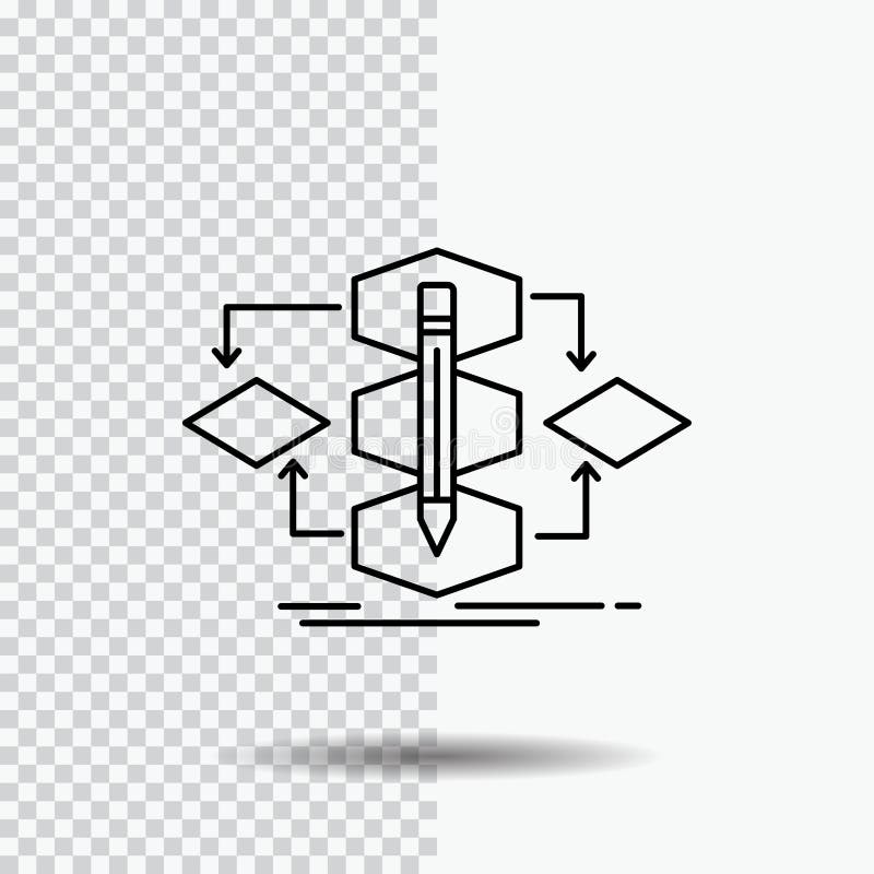 Algorithm, Design, Method, Model, Process Line Icon on Transparent ... Algorithm, Design, Method, Model, Process Line Icon on Transparent ...