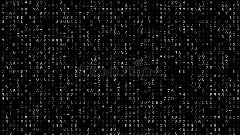 Dynamic Data Numerical Code Random Numbers And Digital Numbers On