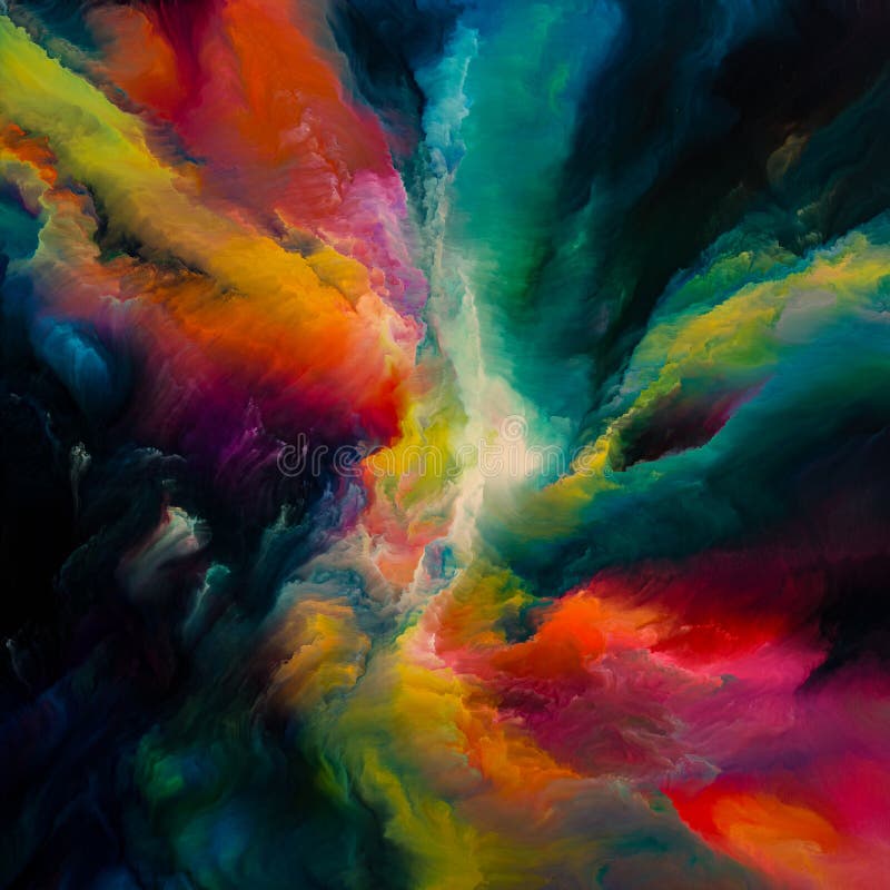 Algorithm of Elevated Colors Stock Illustration - Illustration of depth ...