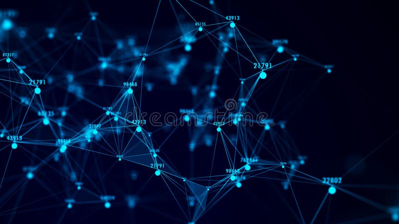 Algorithm Flow of Artificial Intelligence Technology. Global Big Data Storage Network ...