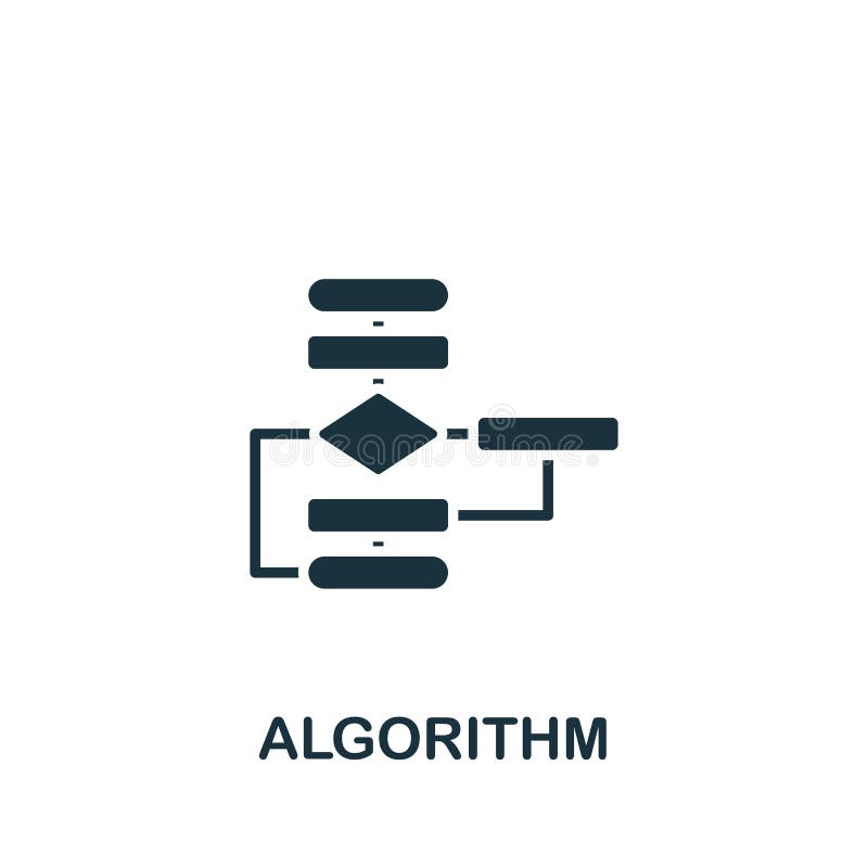 Algorithm Icon. Monochrome Simple Psychology Icon for Templates, Web ... Algorithm Icon. Monochrome Simple Psychology Icon for Templates, Web ...