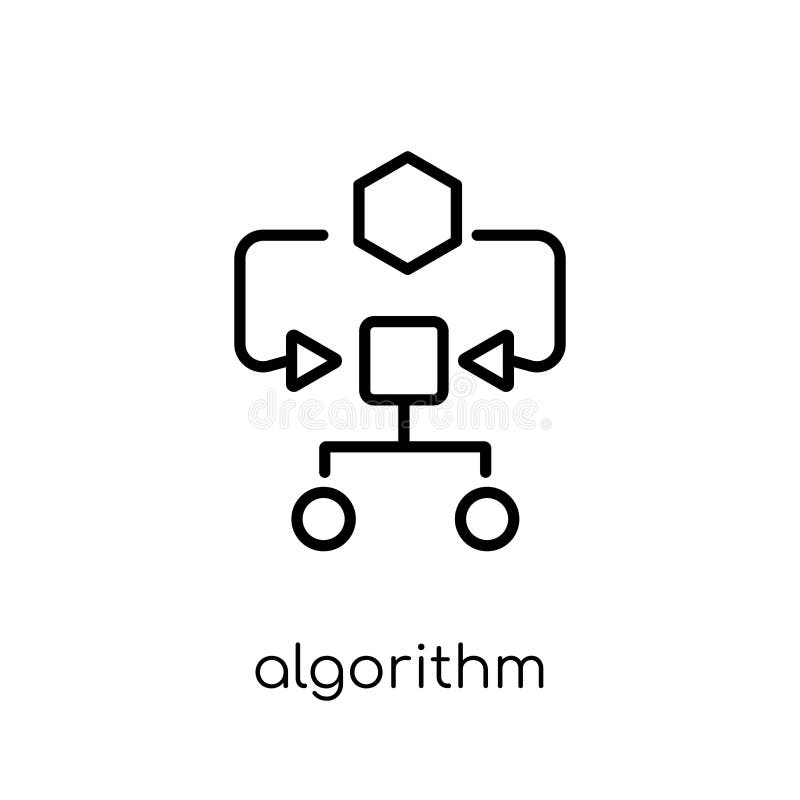 Algorithm Icon Trendy Flat Vector Algorithm Icon On White Background
