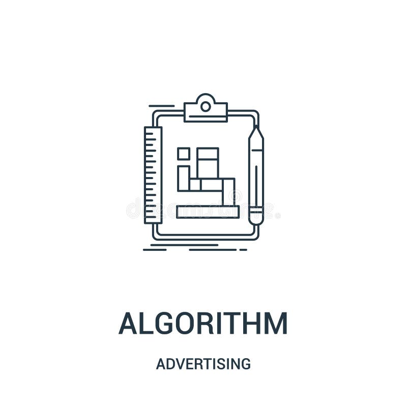 Algorithm Icon Vector Sign And Symbol Isolated On White Background