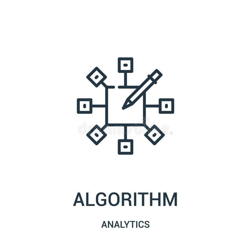 Algorithm Icon Vector From Analytics Collection Thin Line Algorithm