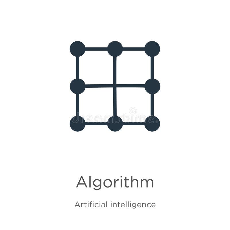 Algorithm Icon Vector Trendy Flat Algorithm Icon From Artificial
