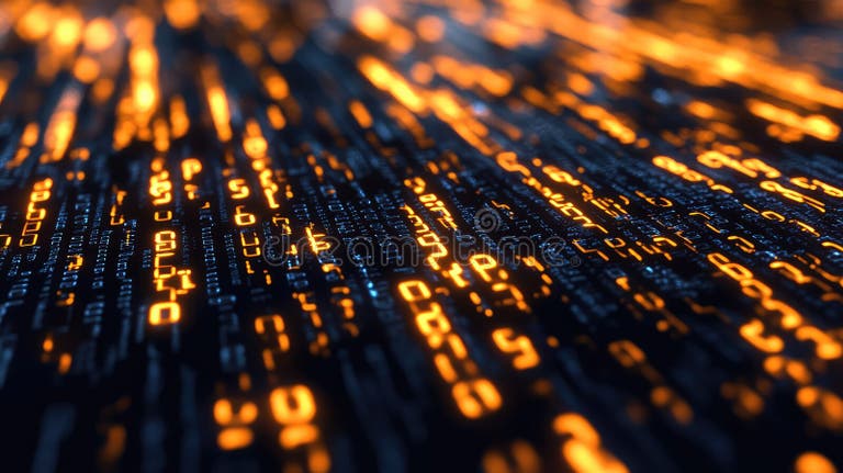 Binary Code Illustration Transformation Encryption Stock Illustrations ...