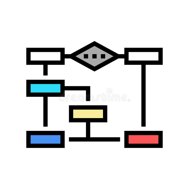 Algorithm Neural Network Color Icon Vector Illustration Stock Vector ... Algorithm Neural Network Color Icon Vector Illustration Stock Vector ...