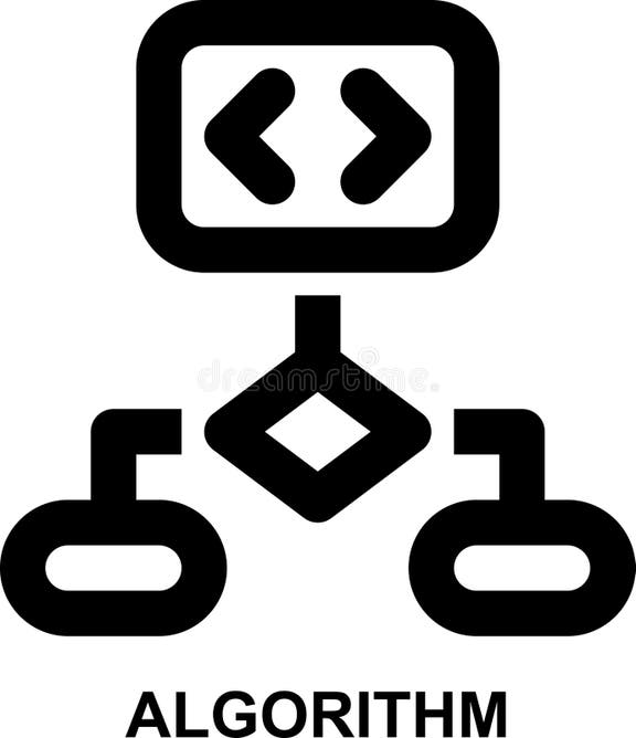 Algorithm, Procedure, Flow Chart, Programming, Coding, Software Development Outline Icon Stock ...