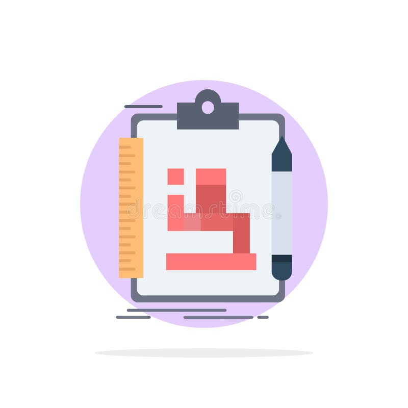 Algorithm Process Scheme Work Workflow Flat Color Icon Vector Stock