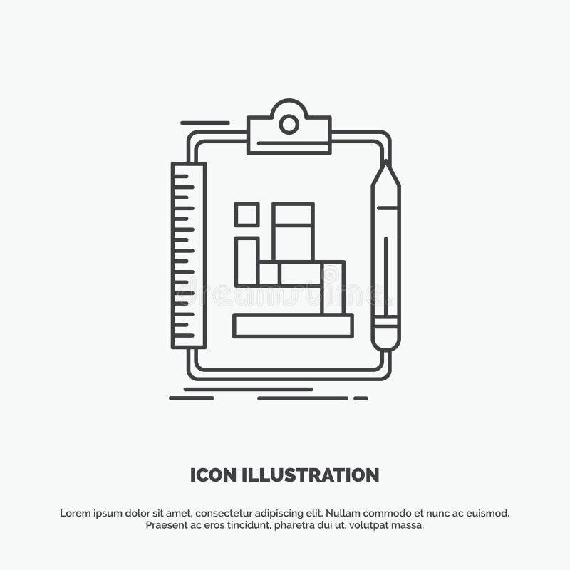 Algorithm Process Scheme Work Workflow Icon Line Vector Gray