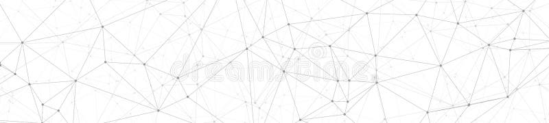 Algorithm Processing Visual Concept Connected Triangles Shapes Lines Geometric Wide Banner