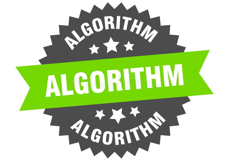 Algorithm Sign. Algorithm Circular Band Label. Algorithm Sticker Stock ...