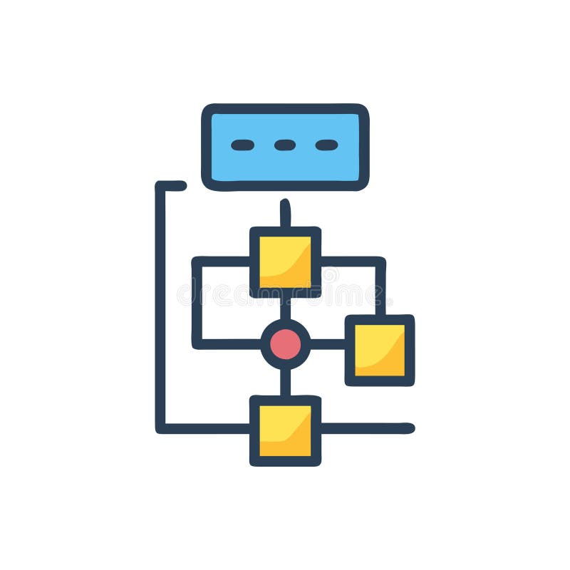Algorithm Structure Design Icon Stock Photo - Illustration of contract, solution: 357516328