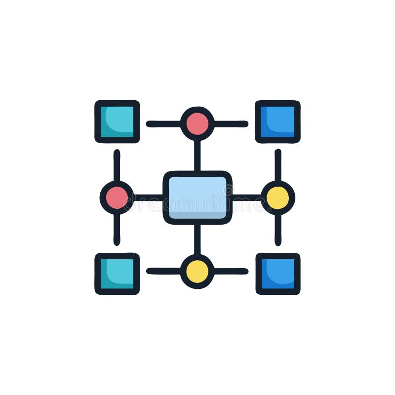 Algorithm Structure Design Icon Stock Image - Illustration of teamwork ...