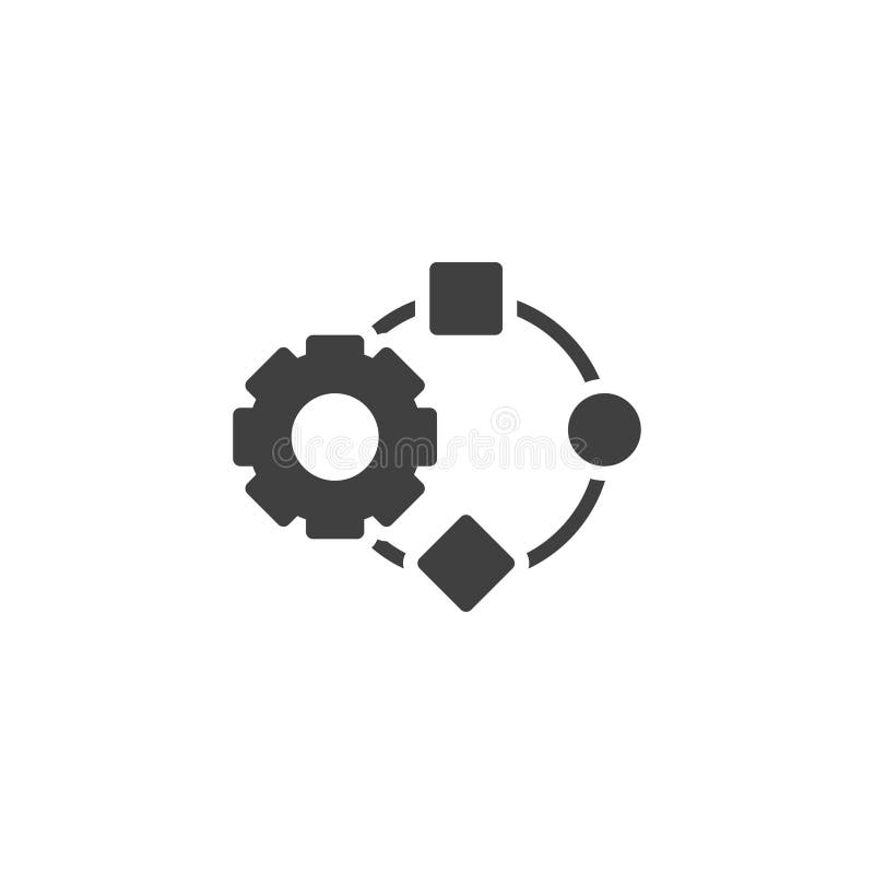 Algorithm System Vector Icon Stock Vector Illustration Of Graphics