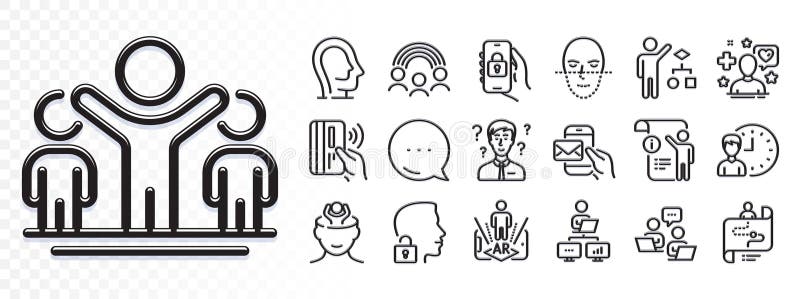 AI Recognition Algorithm and Smart Object Identification Tiny Person Concept Stock Vector ...