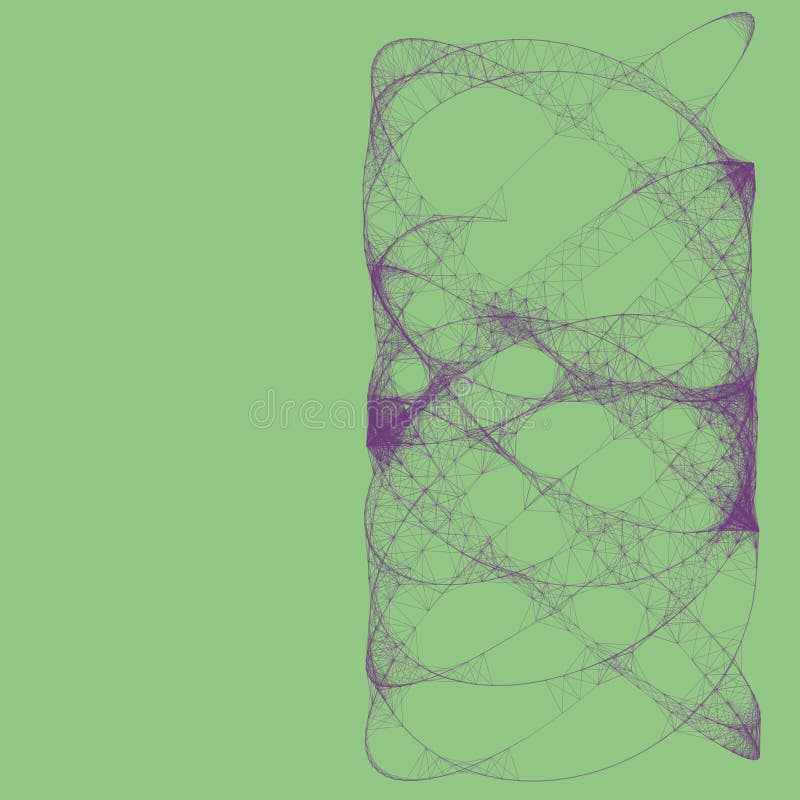 Abstract Curve Colorful Geometric Line Art Sketch Illustration Stock ...