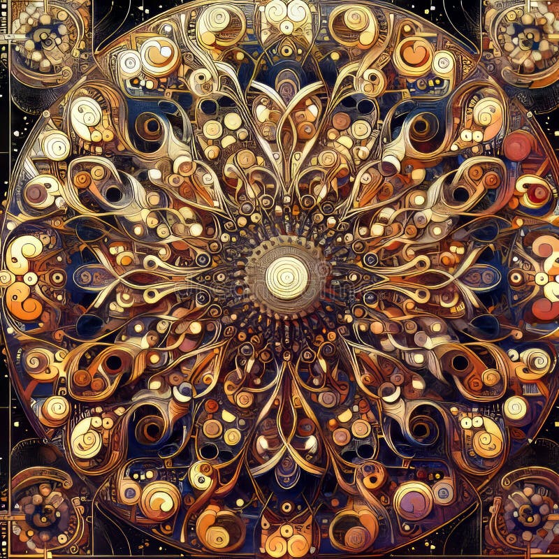 Algorithmic Art Creations Art Created Through Algorithms And Cod Stock
