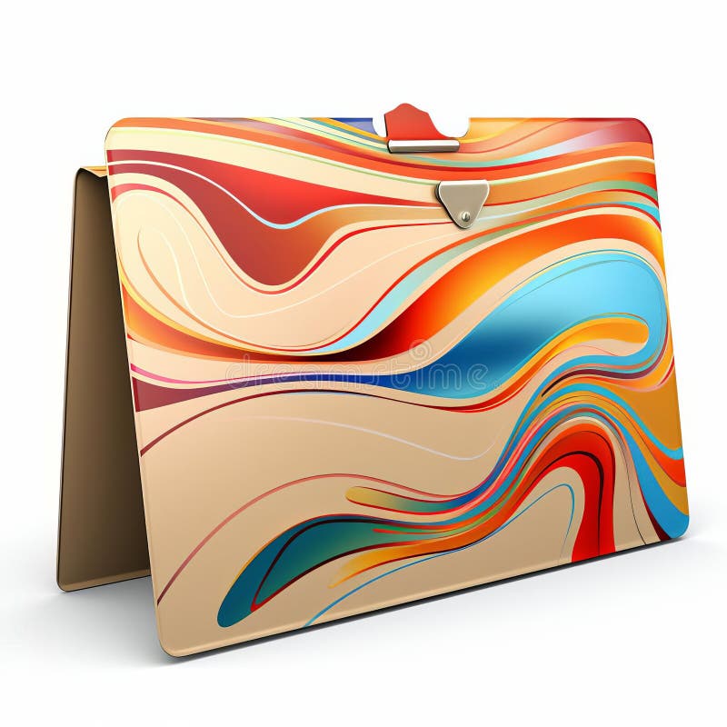 Algorithmic Art File Folder Isolated on White Background Image Stock ...