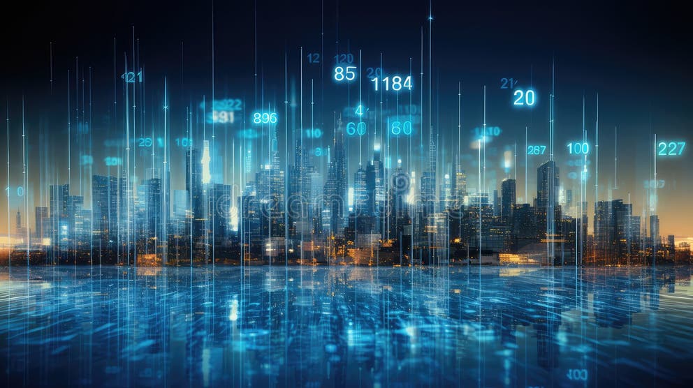 Algorithms Big Data Numbers Stock Illustration - Illustration of ...