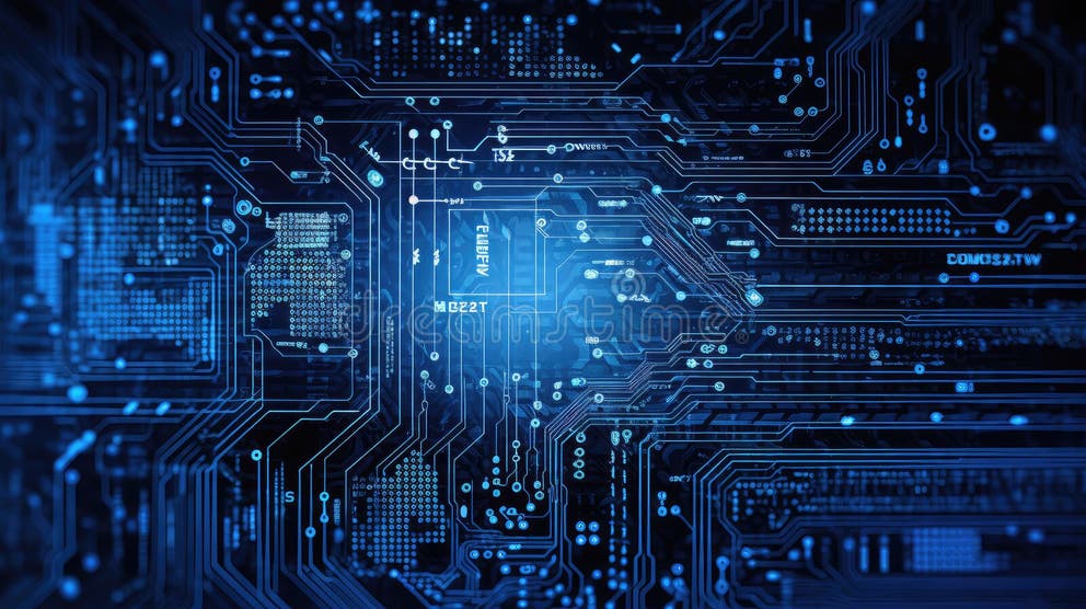 Algorithms Blueprint Technology Stock Illustration - Illustration of ...