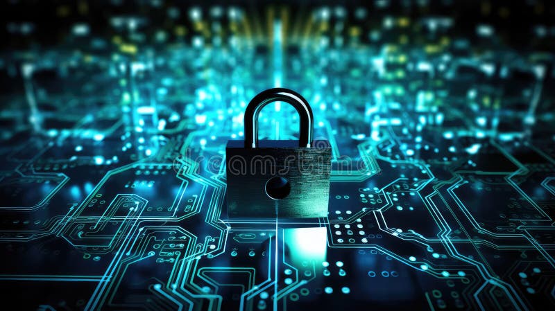 Algorithms Data Technology Security Stock Illustration Illustration