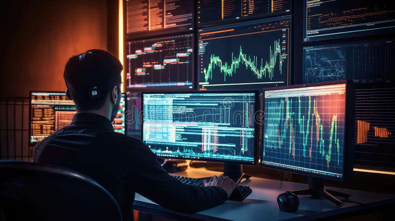 Algorithms processing data stock illustration. Illustration of tools - 369604217