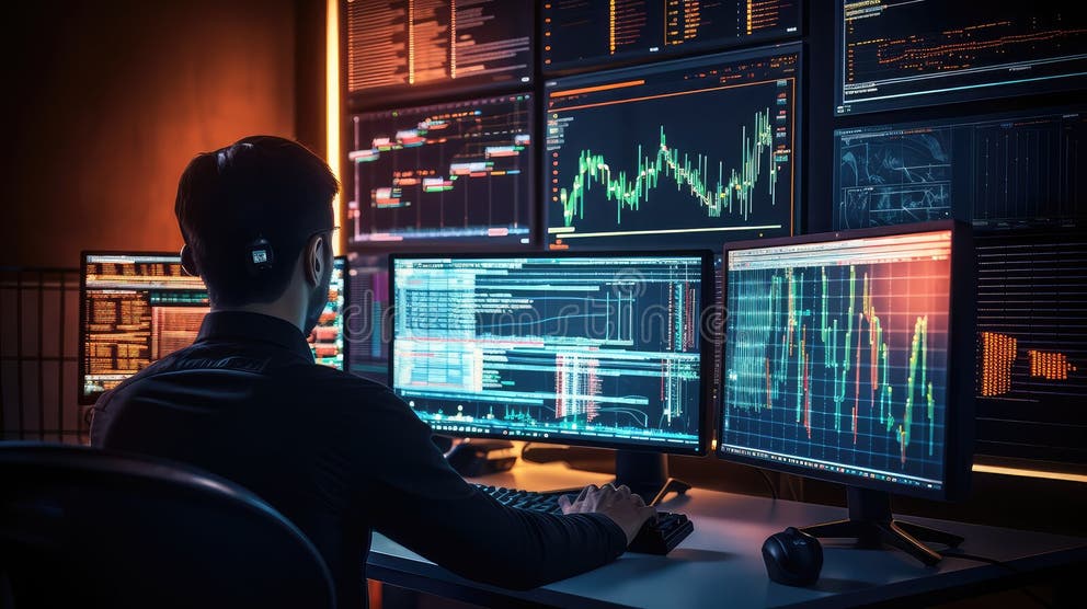 Algorithms processing data stock illustration. Illustration of tools ...