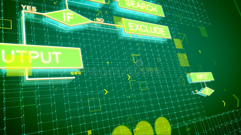 Algoritmos Inovativos E Contexto Verde Ilustração Stock - Ilustração de ...