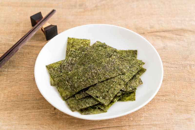 Plat sec d'algue photo stock. Image du vitamines, fuselages - 61940978