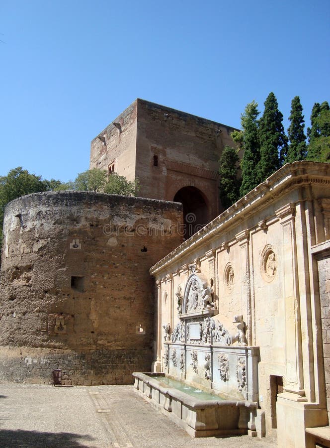 The Gate of Justice in Alhambra Stock Image - Image of brown ...