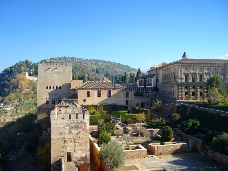 The Alhambra in Spain stock image. Image of spanish, architecture ...