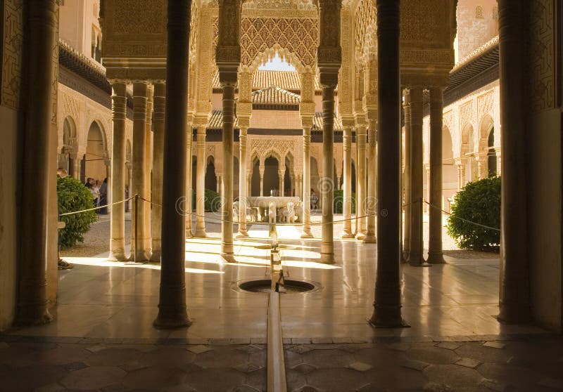 Alhambra Columns and Floor stock photo. Image of town - 2565358